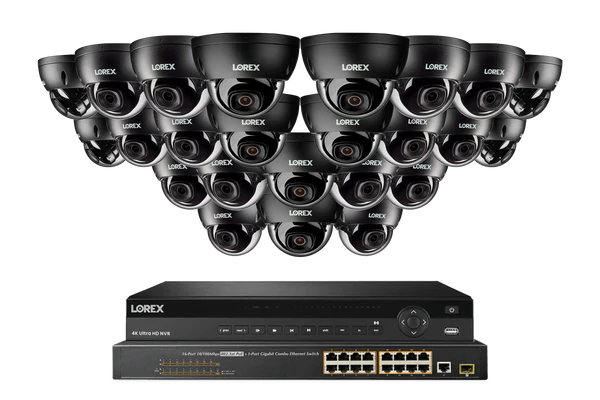 Lorex Elite Series 4K 32 Camera Capable 8TB Wired NVR System with 4MP ...