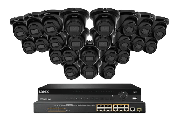 Lorex Elite Series 4K 32 Camera Capable 8TB Wired NVR System with 4MP ...