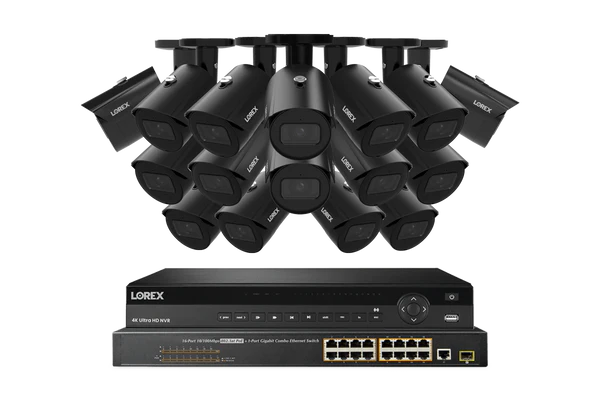 Lorex Elite Series 4K 32 Camera Capable 8TB Wired NVR System with A14 ...