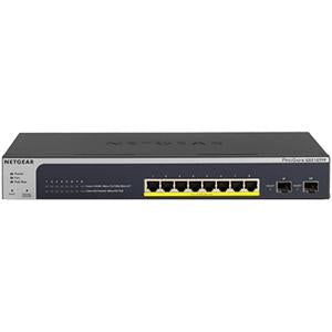 Netgear ProSAFE 8-Port PoE+ Gigabit Smart Managed Switch with 2 SFP Po ...